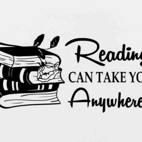 Wall Vinyl Decal Books Stickers Reading Room Library Interior | Etsy