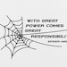 With Great Power Comes Great Responsibility Wall Decal Vinyl Sticker ...