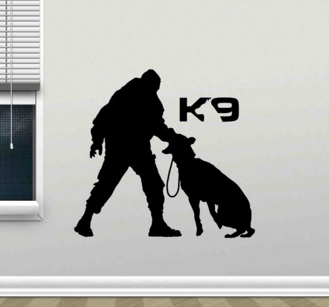 K9 Wall Decal K-9 Decal Vinyl Sticker K9 Sign Police Dog German ...