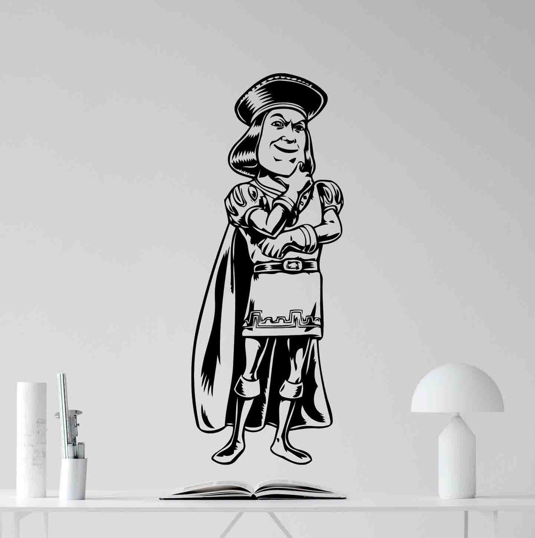 Wall Decal Nursery Vinyl Sticker House Wall Sign Stencil Shrek Poster ...