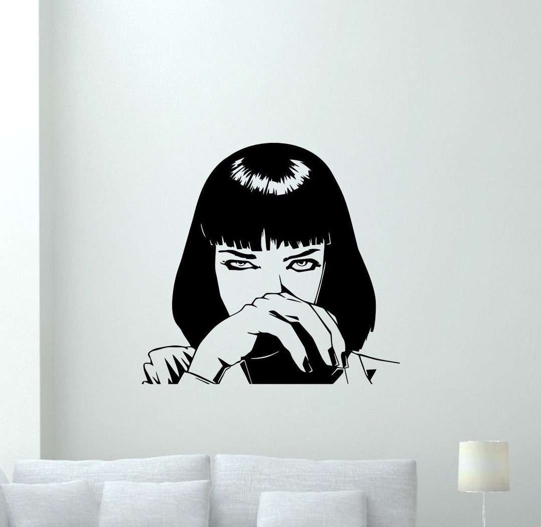 Mia Wallace Wall Decal Vinyl Sticker Pulp Fiction Decal Sign Tarantino ...