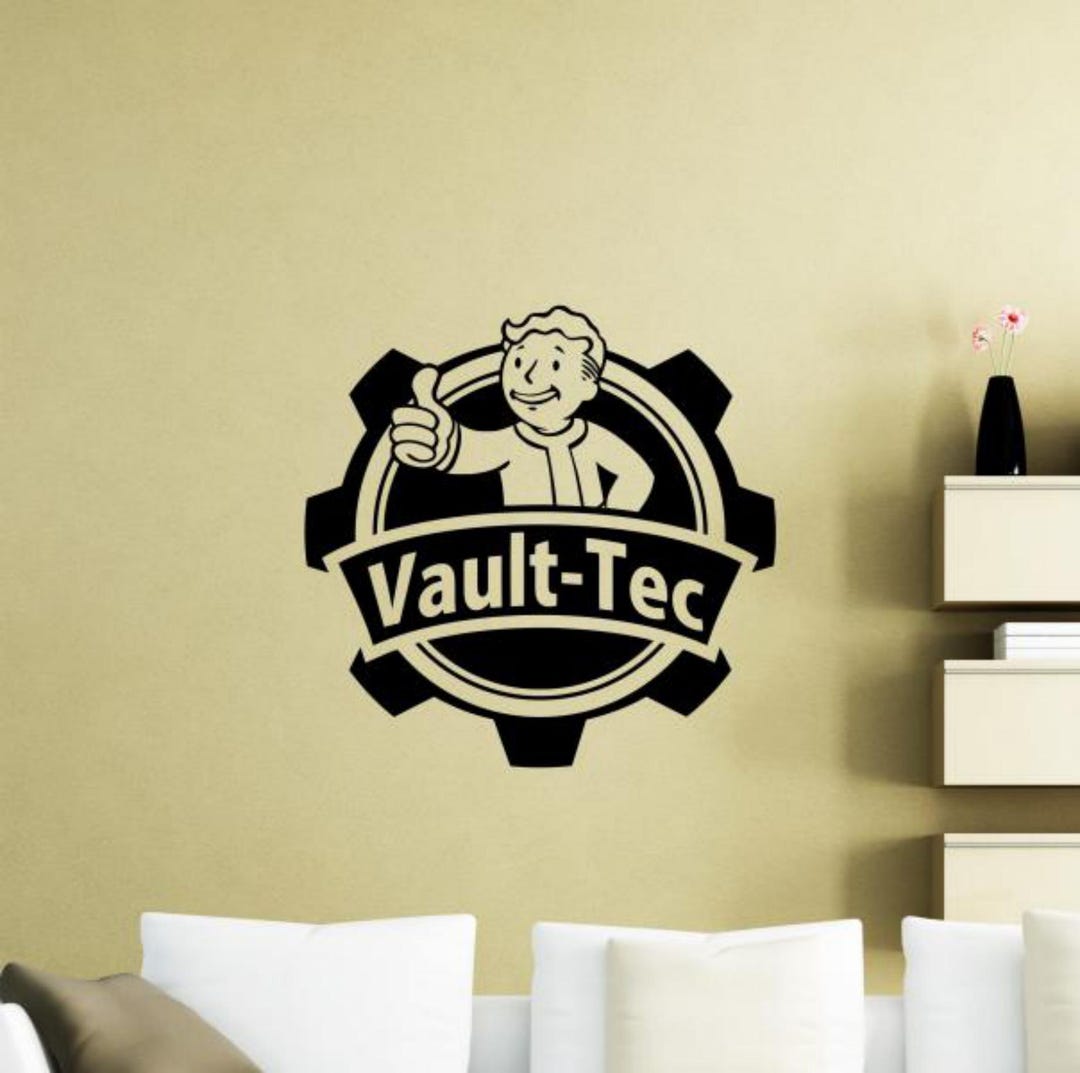 Vault Tec Wall Decal Vinyl Sticker Gamer Gift Logo Movie Sign Nursery ...
