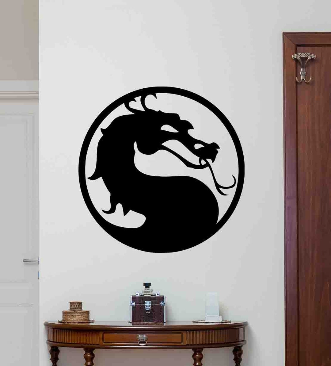 MK Dragon Wall Decal Video Game Vinyl Sticker Geek Sign Gaming Poster ...