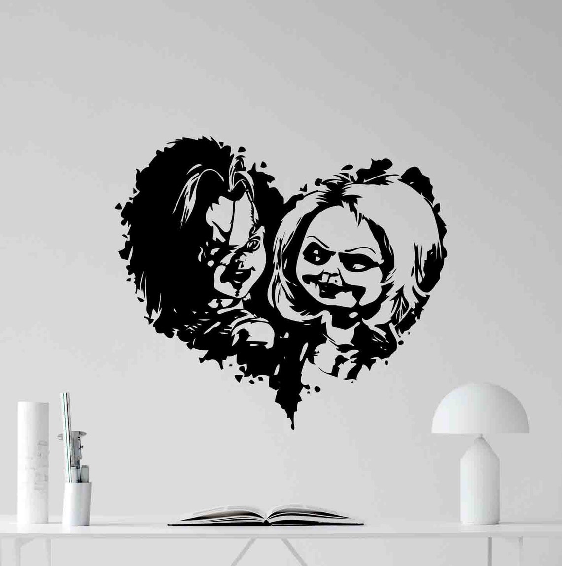 Chucky Doll Vinyl Decal Child's Play Chucky Wall Sticker Sign Chucky ...