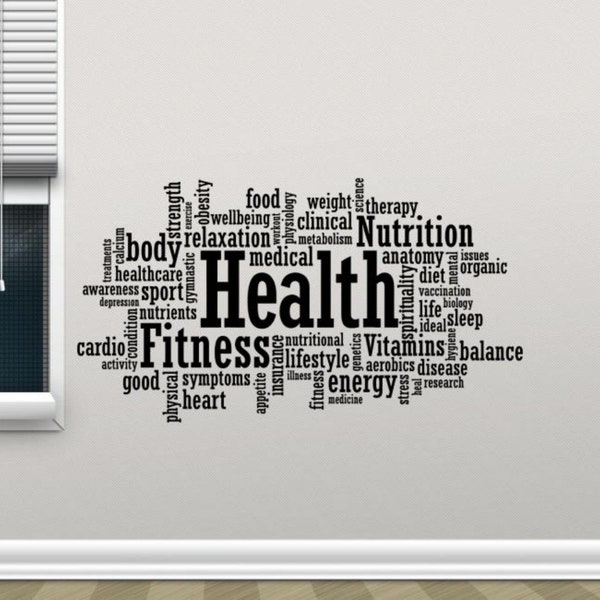 Fitness Wall Decals - Etsy