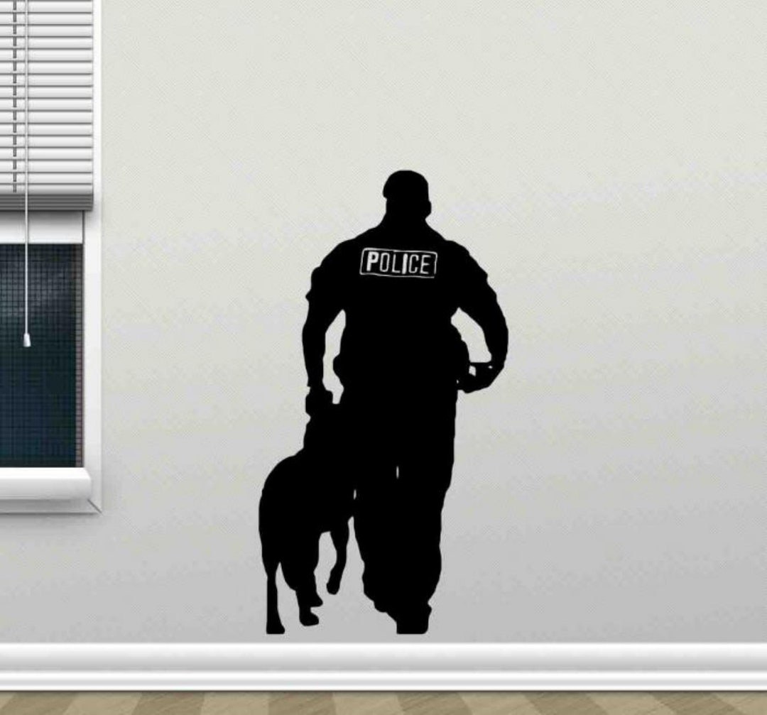 Police Wall Decal K-9 Decal Vinyl Sticker K9 Sign Police Dog - Etsy