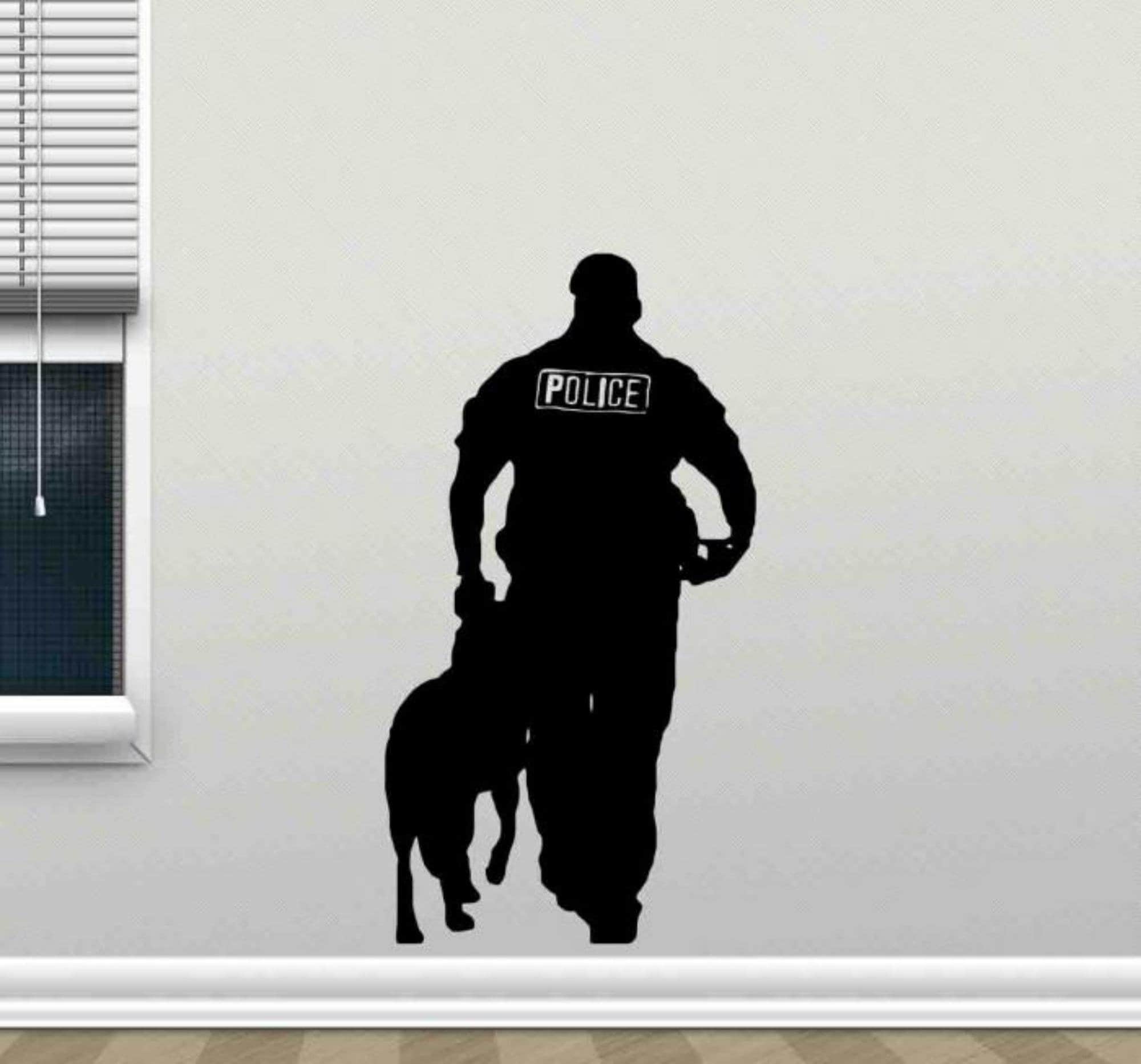 Police Wall Decal K-9 Decal Vinyl Sticker K9 Sign Police Dog | Etsy