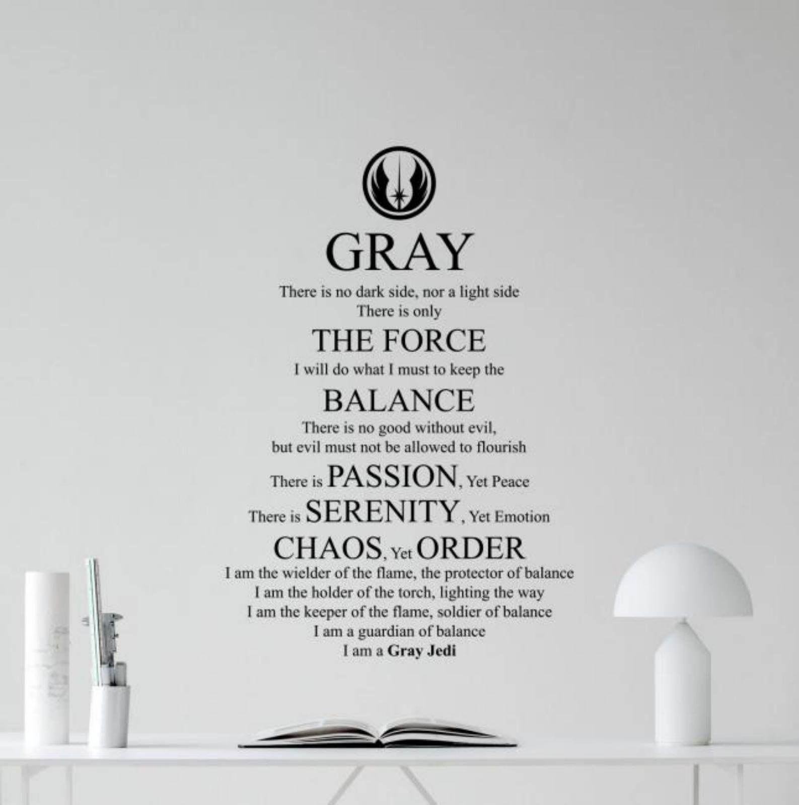 Grey Jedi Code Wallpaper