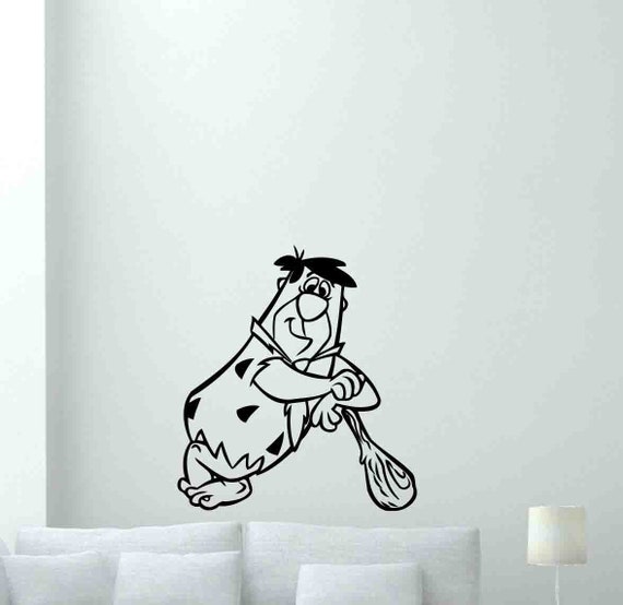 Flintstones Wall Decal Nursery Vinyl Sticker House Wall Sign - Etsy