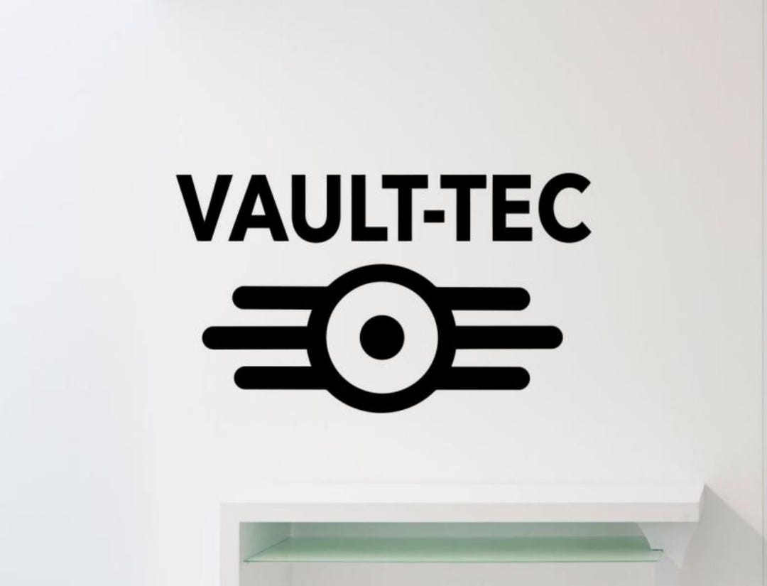 Vault Tec Wall Decal Vinyl Sticker Gamer Gift Logo Movie Sign Nursery ...