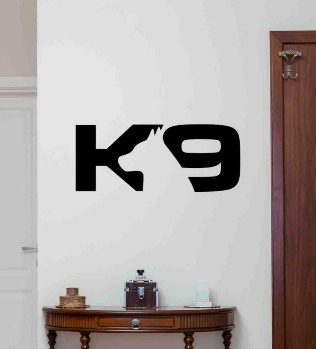 K9 Sign Decal K-9 Car Decal Vinyl Sticker Police Dog Logo Canine Poster ...