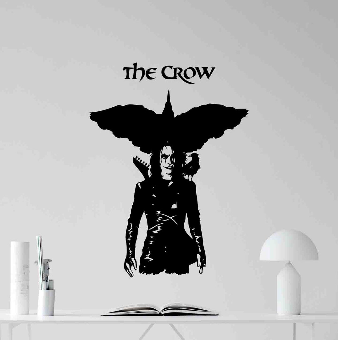 The Crow Wall Decal Movie Vinyl Sticker Theater Wall Sign Film Cinema ...