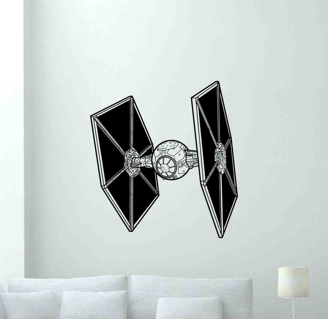 TIE Fighter Decal Star Wars Wall Decal Movie Gift Star Wars - Etsy