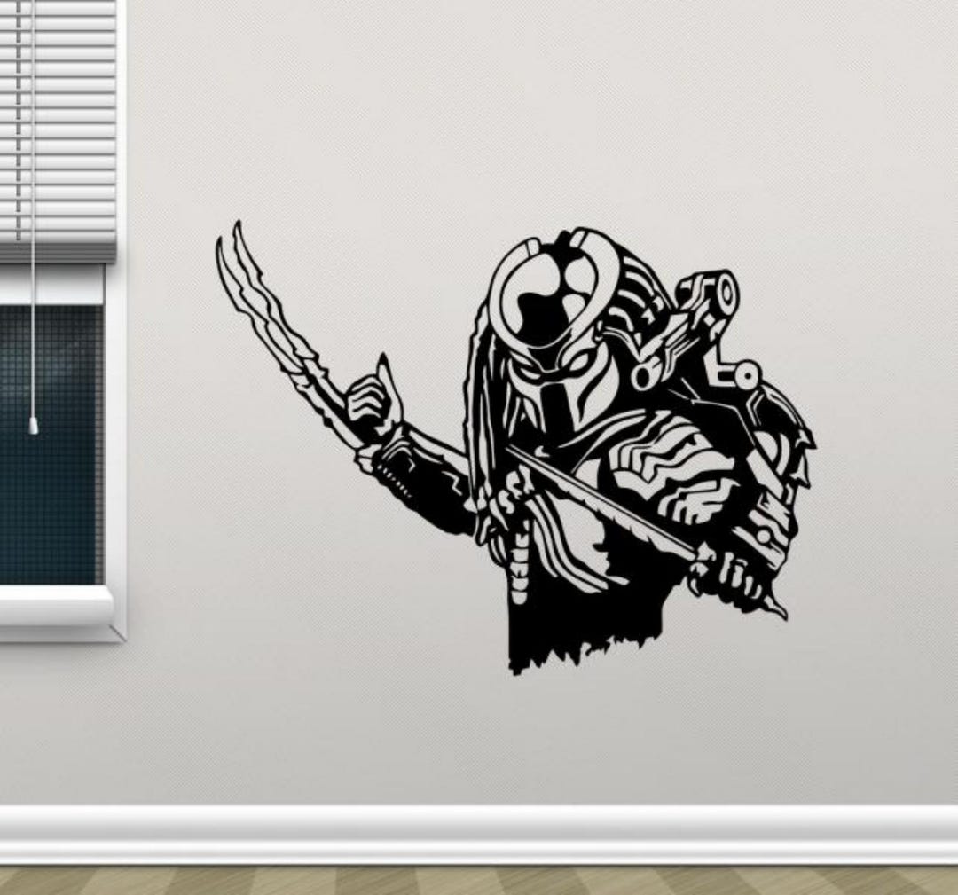 Predator Wall Decal Vinyl Sticker Superhero Sign Gift Comics Decor Kids ...