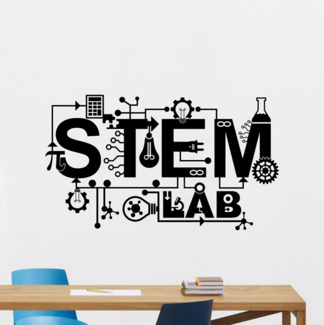 Stem Wall Decal Vinyl Sticker Stem Lab Sign Classroom Science Poster ...