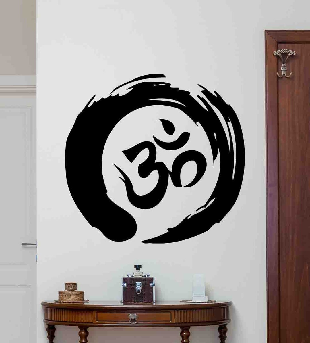 Zen Vinyl Wall Decal Ohm Symbol Decal Zen Circle Decalyoga Decor Wall ...