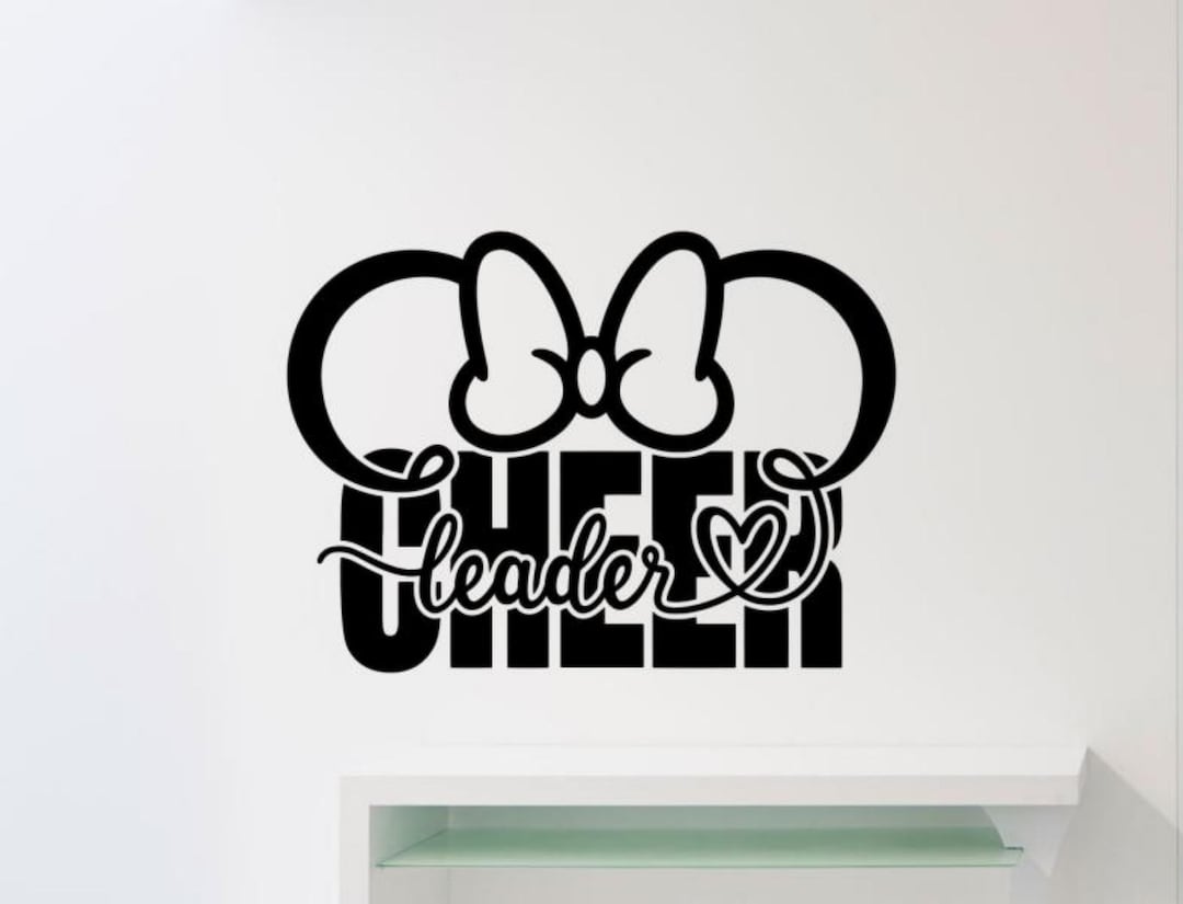 Cheerleader Wall Decal Vinyl Sticker Cheerleading Wall Decor Cheer Mom ...
