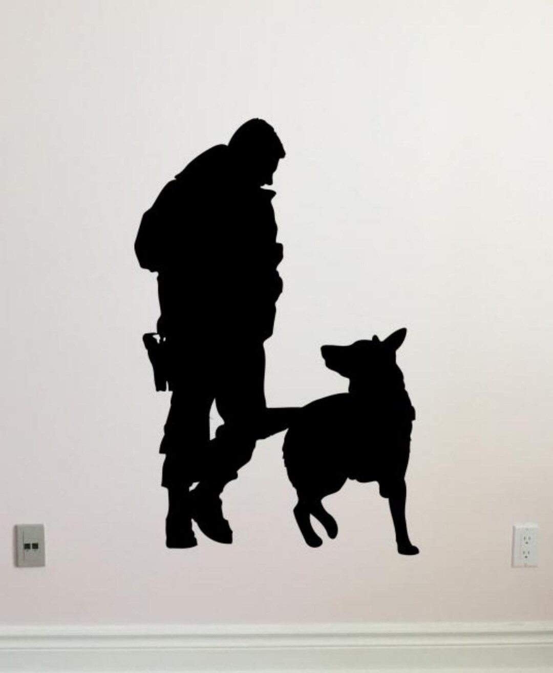 K9 Wall Decal Vinyl Sticker K-9 Policeman German Shepherd Dog Canine ...