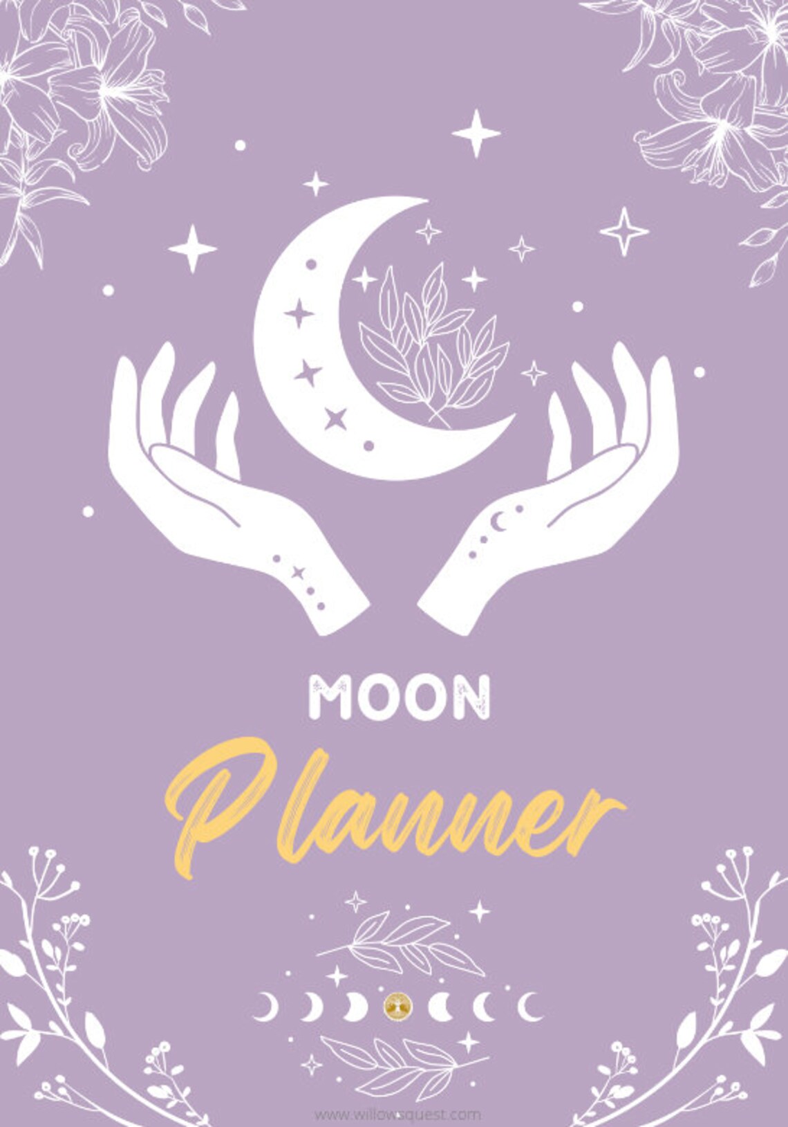 Monthly Moon Planner | Moon Phase Journal | Witchy Journal | Moon ...