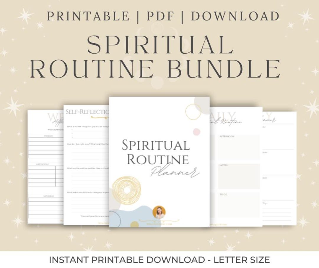 Spiritual Routine Planner Bundle - Etsy