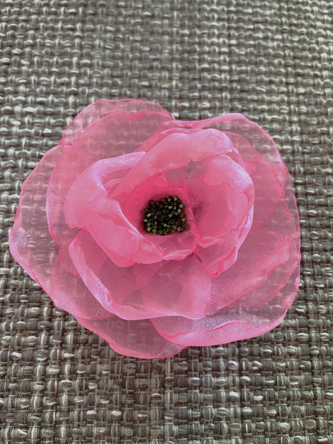 AKA Flower Brooch//alpha Kappa Alpha Corsage//pink and Green Corsage ...