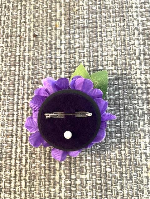 African Violet Pin//african Violet Corsage// DST African Violet Flower ...