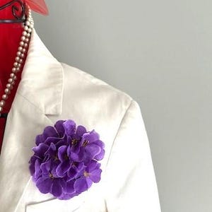 African Violet Pin//african Violet Corsage// DST African Violet Flower ...