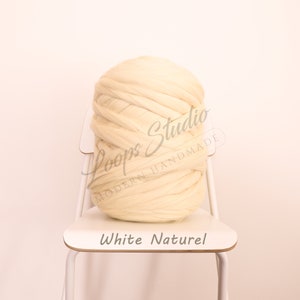 Giant MERINO WOOL, Giant Knitting, DIY Knit Yarn, Super Chunky Wool ...