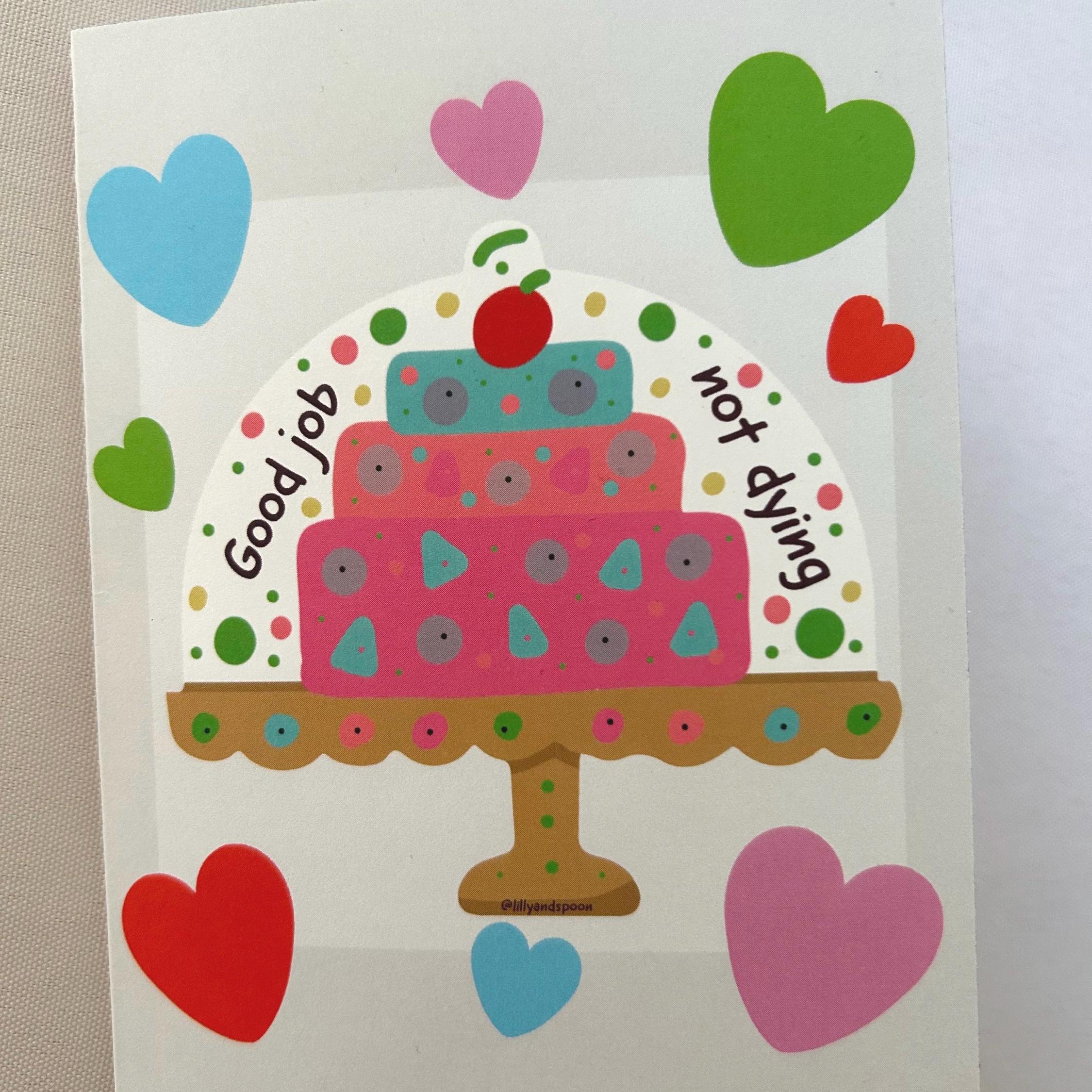 Cancer Greeting Card - Good Job Not Dying (5.5 X 4.3 In) - Etsy