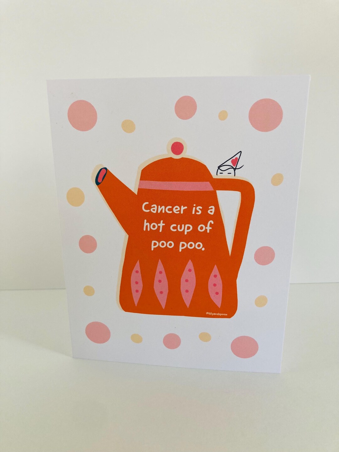 Cancer Greeting Card - Hot Cup of Poo Poo - Etsy