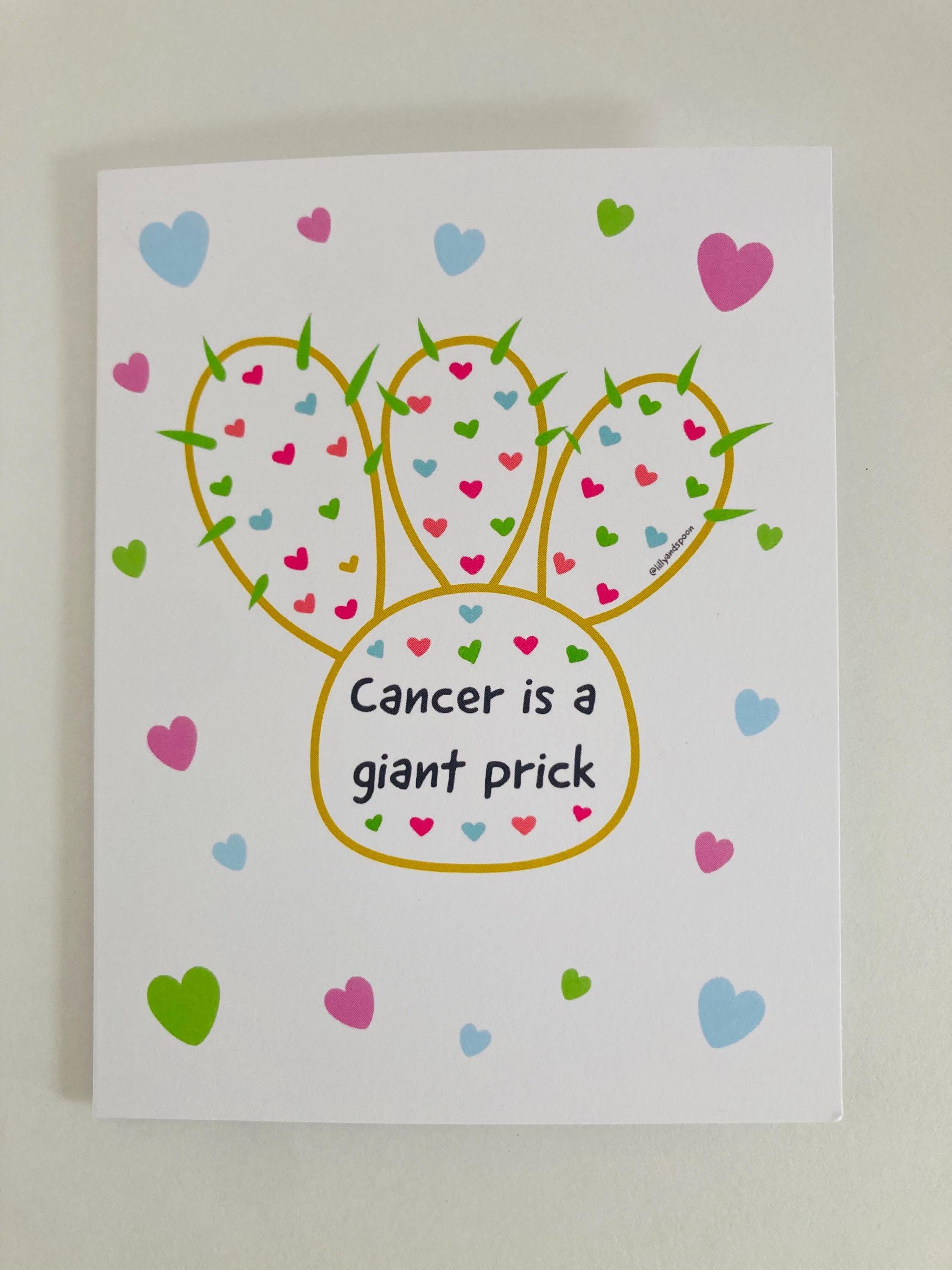 Cancer Greeting Card - Cactus Design (5.5 X 4.3 In) - Etsy