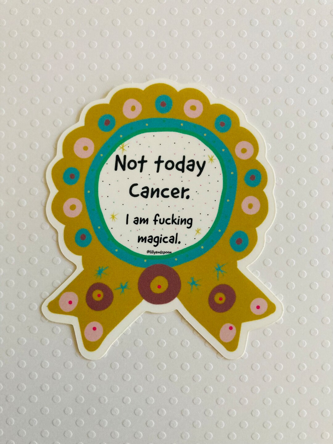 Cancer Survivor Sticker: Magical Ribbon Art - Etsy