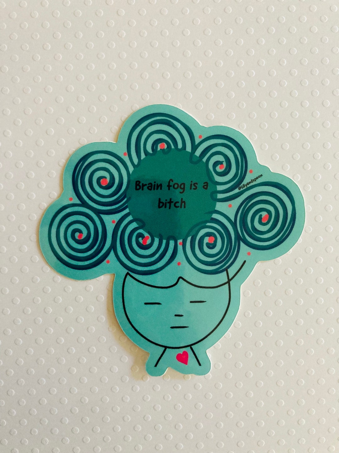 Cancer Sticker - Chronic Illness Sticker - Spoonie - Brain Fog - Chemo ...