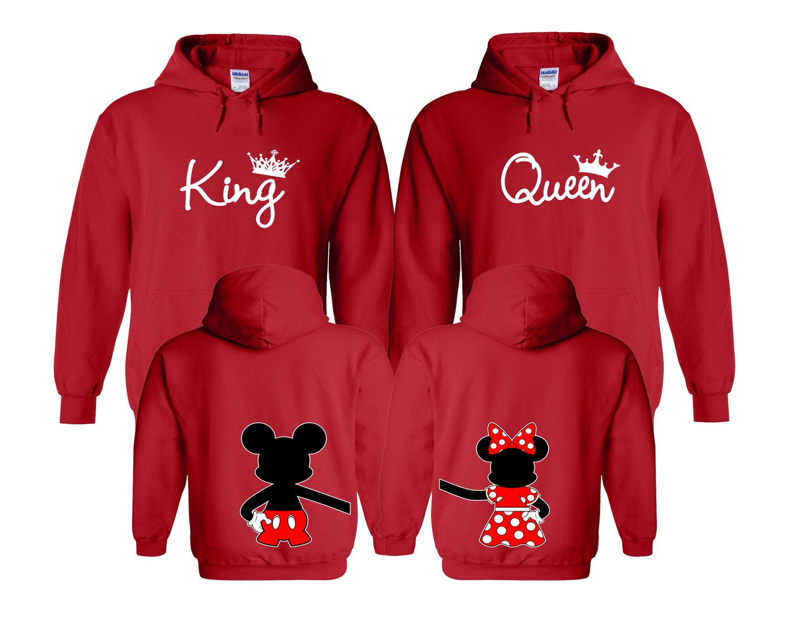 King And Queen Hoodies