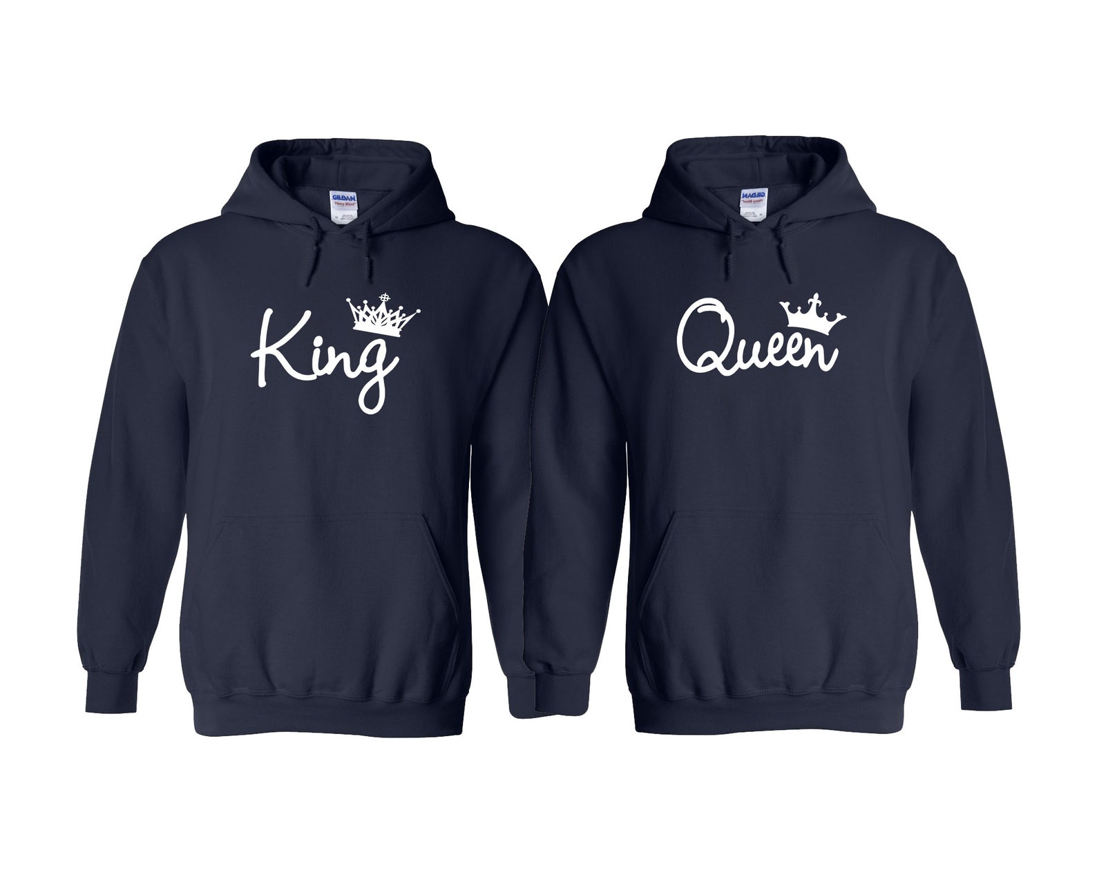 King And Queen Hoodies