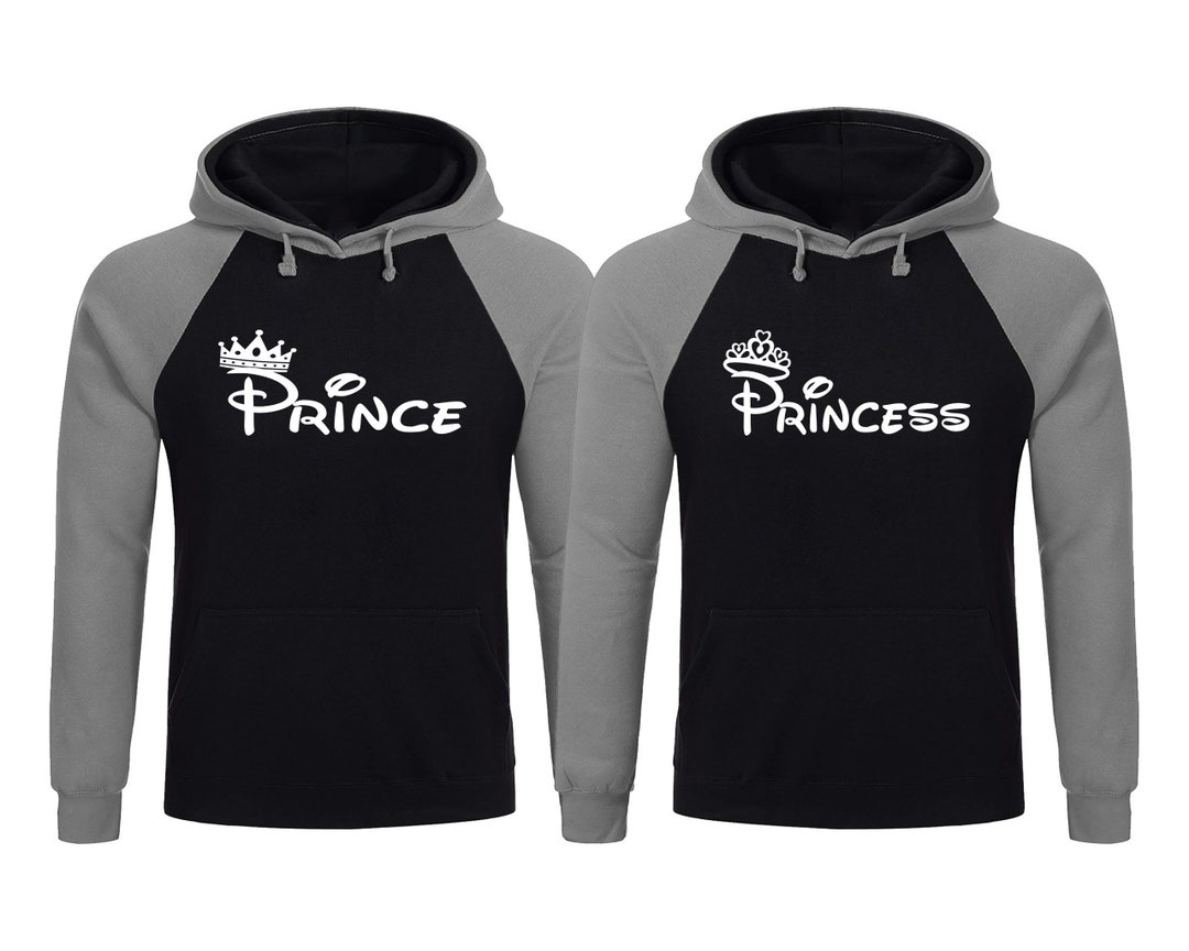 Prince and Princess Hoodies, Matching Couple Hoodies, His and Hers ...