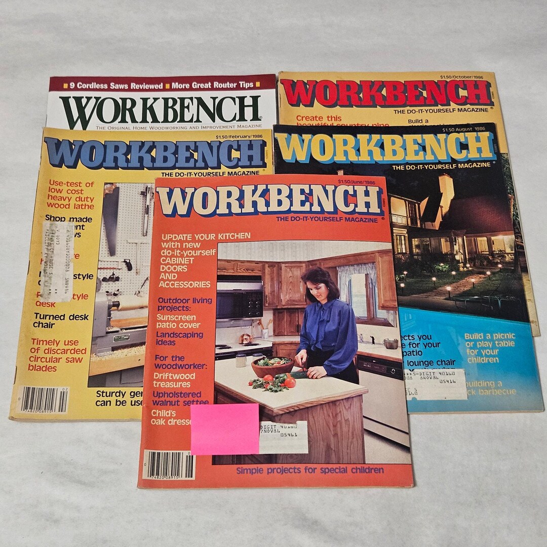 Workbench Magazine Lot of 5 Issues 1986 - 1999 - Etsy