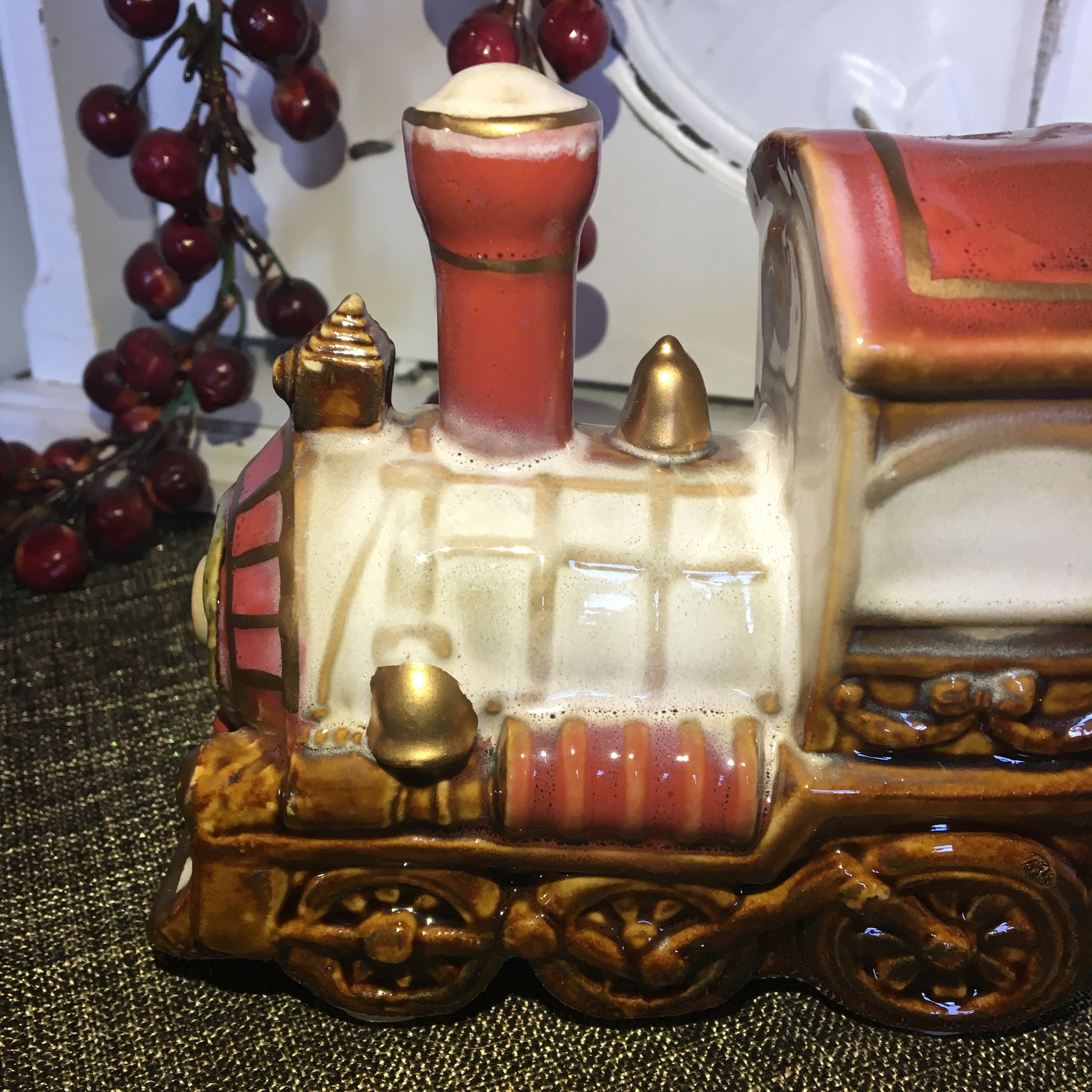 TII Collections Ceramic Christmas Train - Etsy