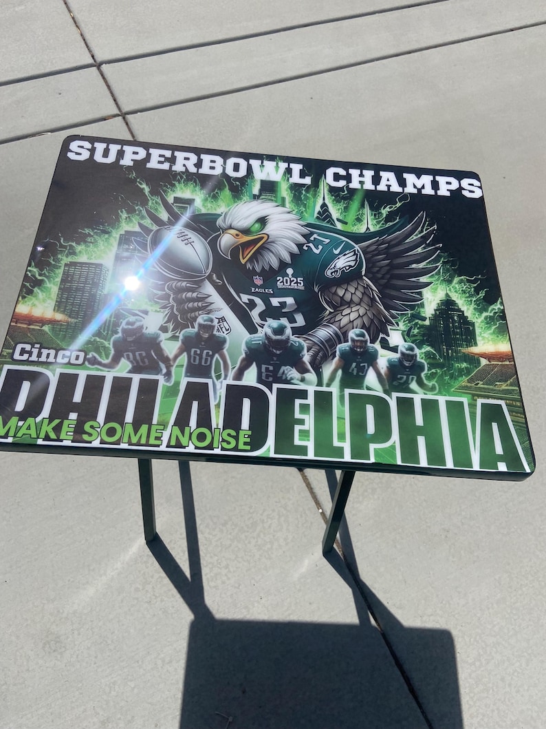 Philadelphia Eagles Tray Table Design | Football Fan Cave (digital ...