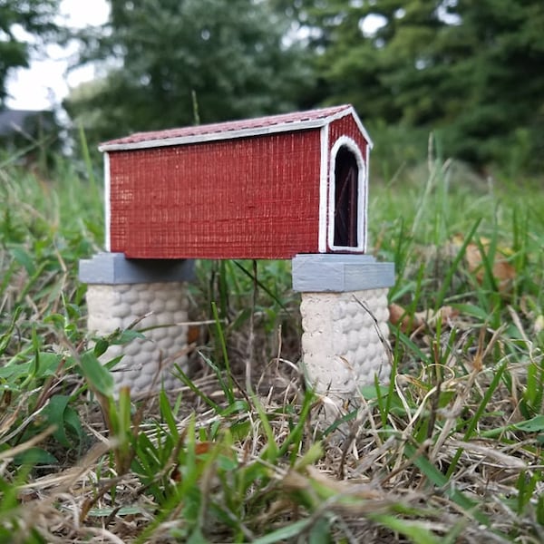 G Scale Covered Bridge - Etsy