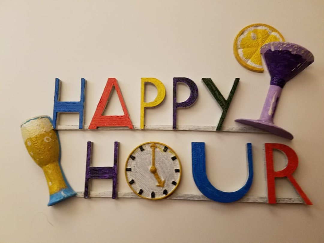 Bar Sign Happy Hour - Etsy