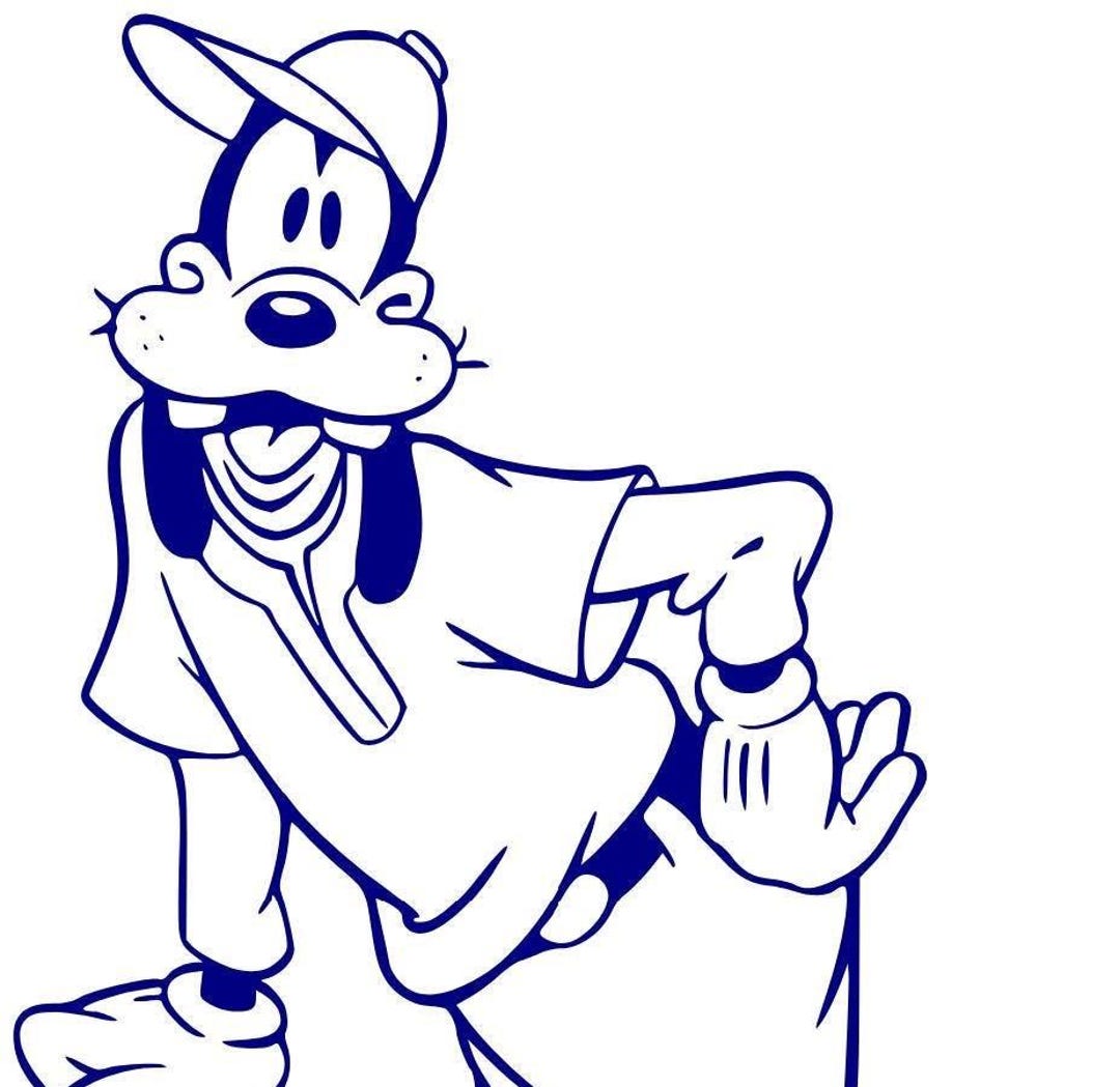 Disney Goofy Baseball SVG Downloadable File Crafting - Etsy