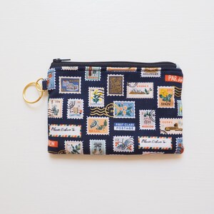 Rifle Paper Co. Fabric Passport Pouch Travel Organizer | Postage Stamps ...