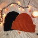 Orange Crochet Ribbed Beanie - Etsy