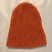 Orange Crochet Ribbed Beanie - Etsy