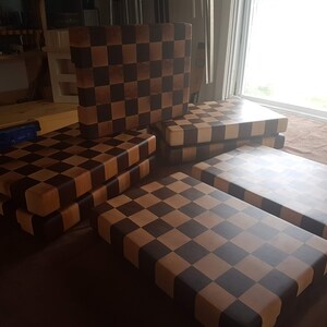 End-grain Checkerboard Butcher Block - Etsy