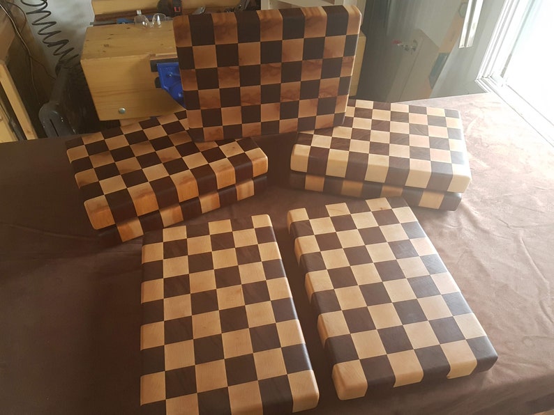 End-grain Checkerboard Butcher Block - Etsy
