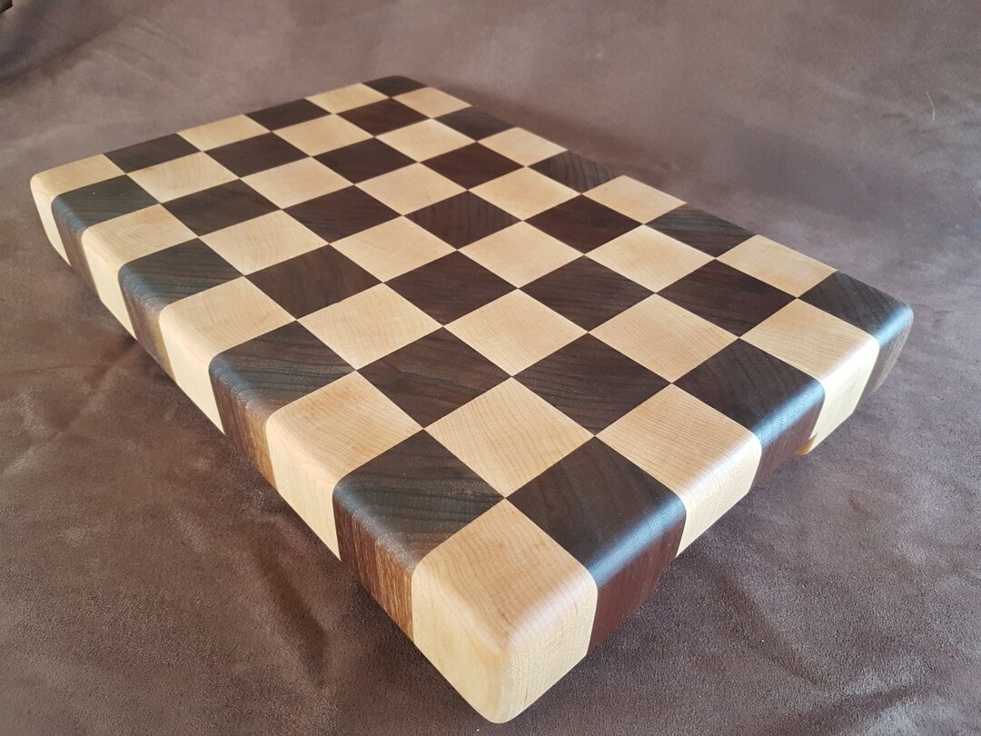 End-grain Checkerboard Butcher Block - Etsy