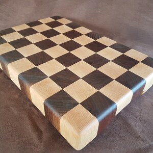 End-grain Checkerboard Butcher Block - Etsy