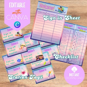 Space Theme | Meet the Teacher | Editable BUNDLE Pack| CANVA | Instant ...